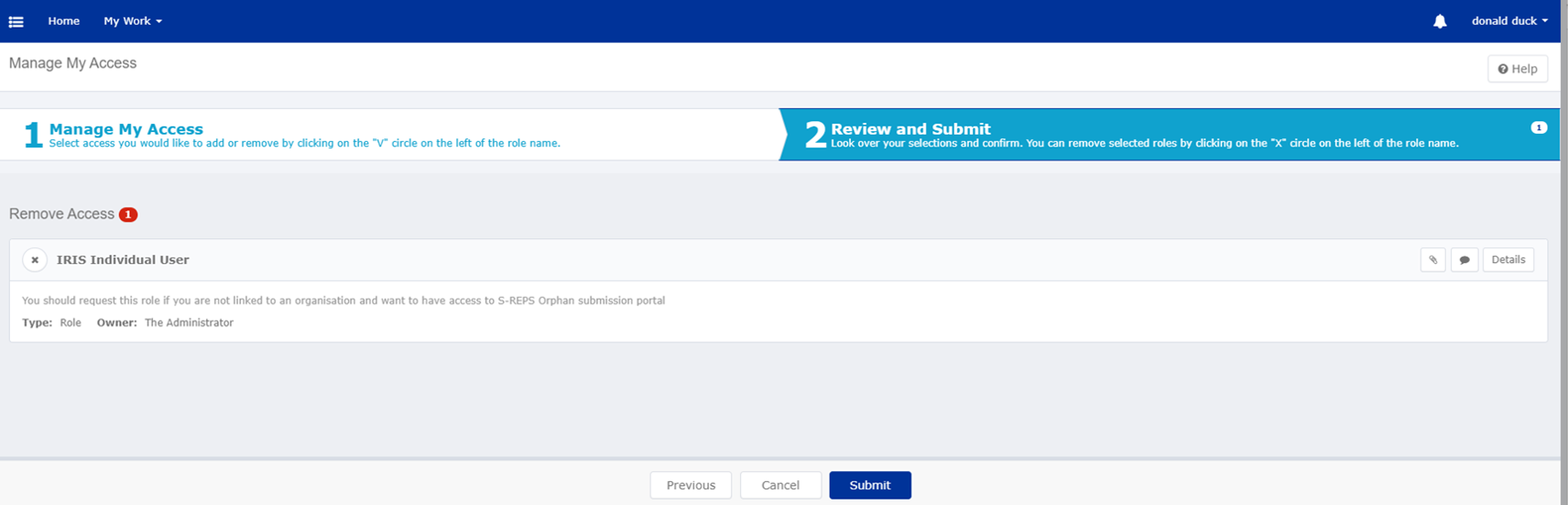Request Access · EMA Account Management
